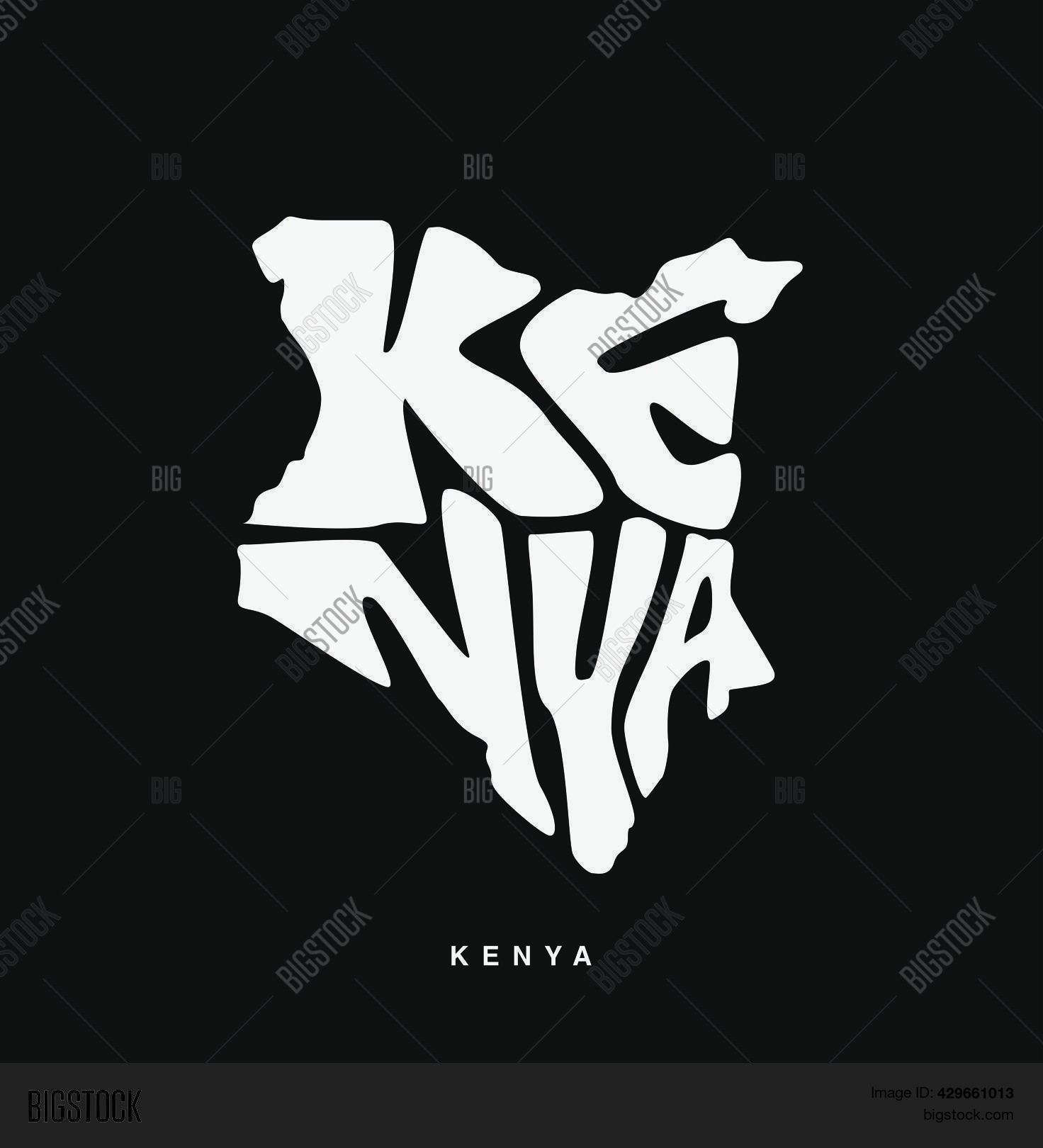Kenya Map English Vector & Photo (Free Trial) | Bigstock