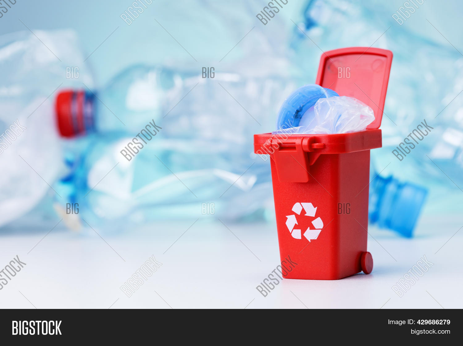 Red Garbage Can Image & Photo (Free Trial) | Bigstock