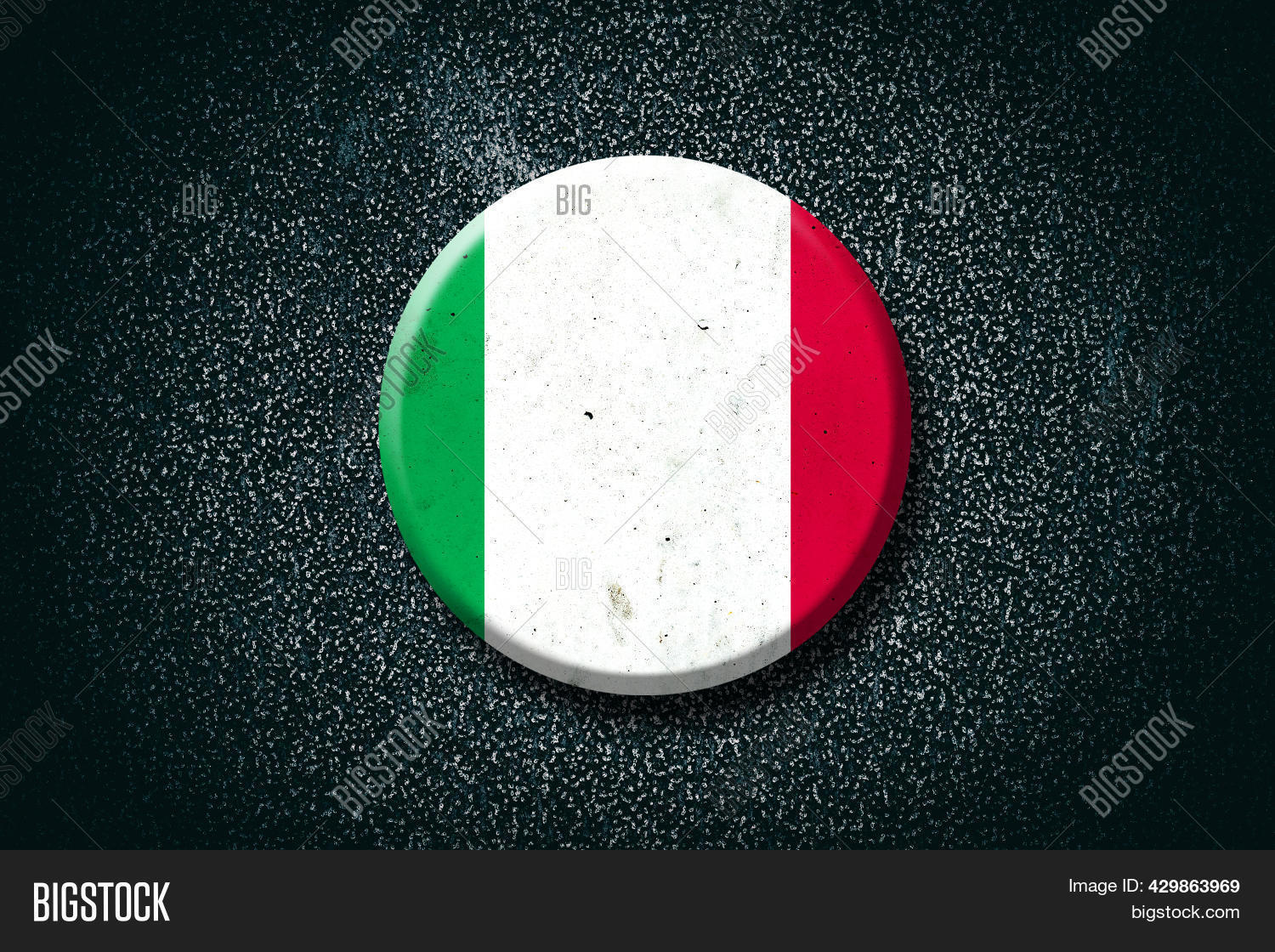 Italian Flag. Round Image & Photo (Free Trial) | Bigstock