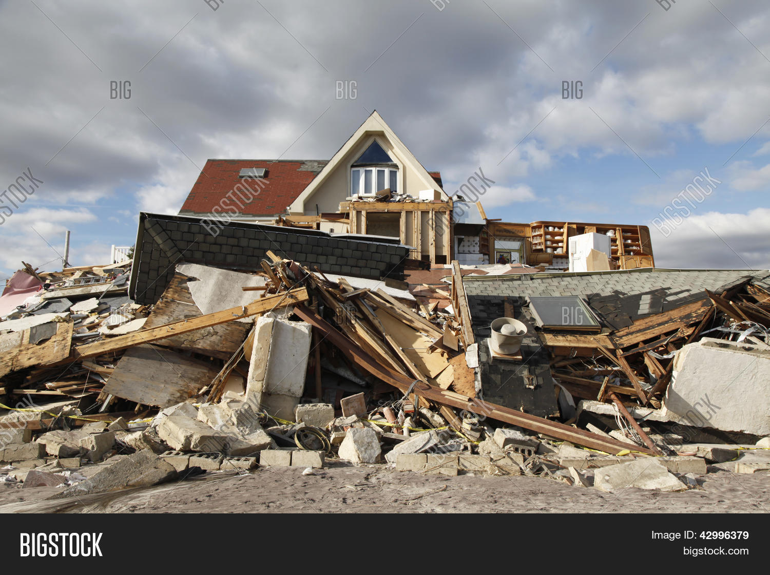 Destroyed Beach Houses Image & Photo (Free Trial) | Bigstock