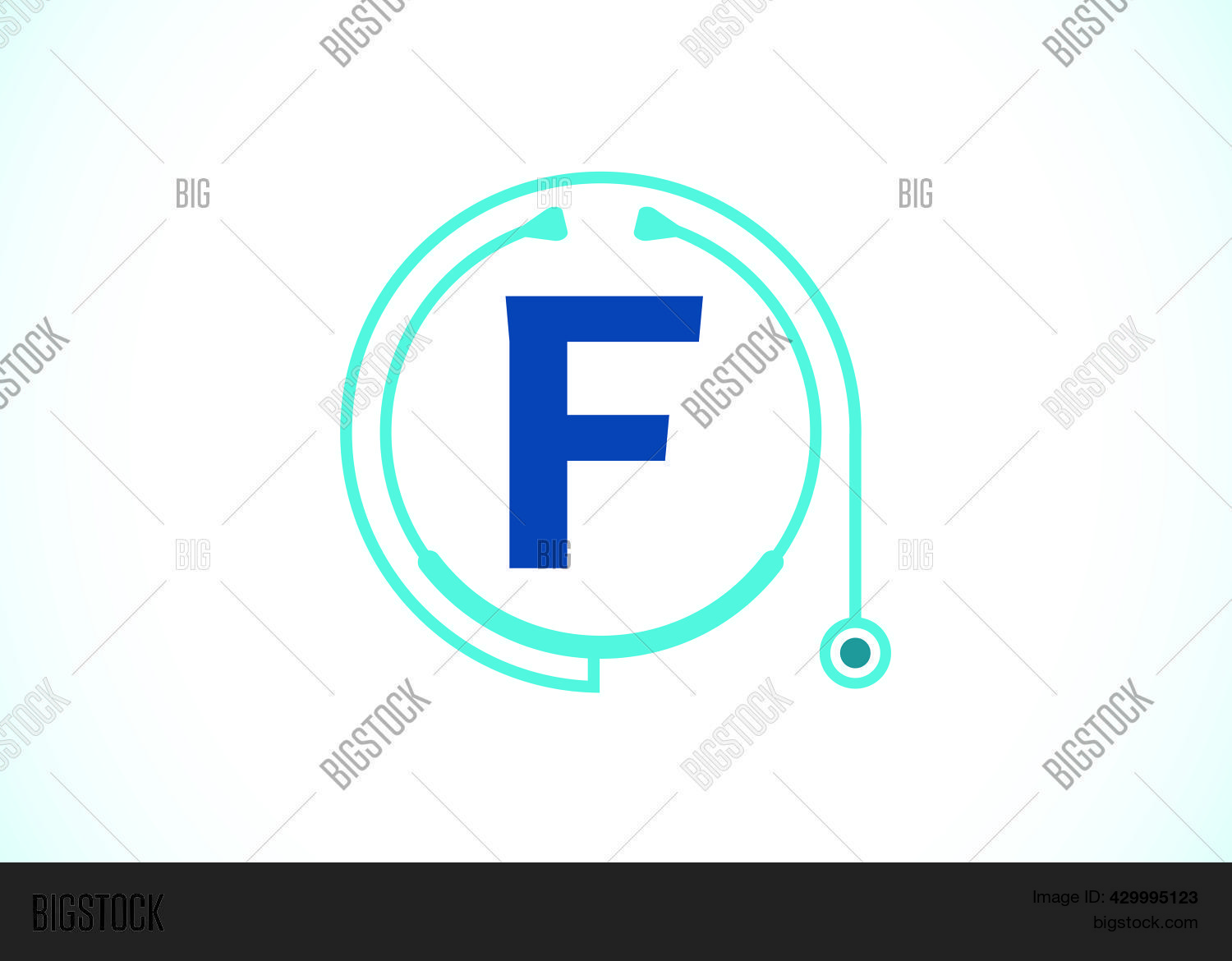 Initial F Monogram Vector & Photo (Free Trial) | Bigstock
