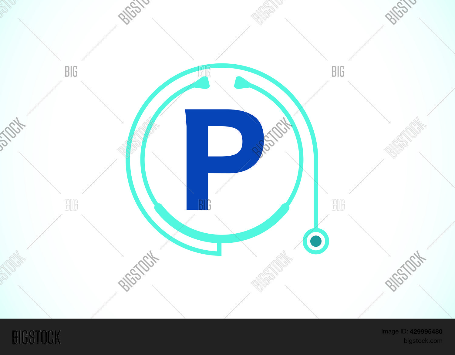 Initial P Monogram Vector & Photo (Free Trial) | Bigstock