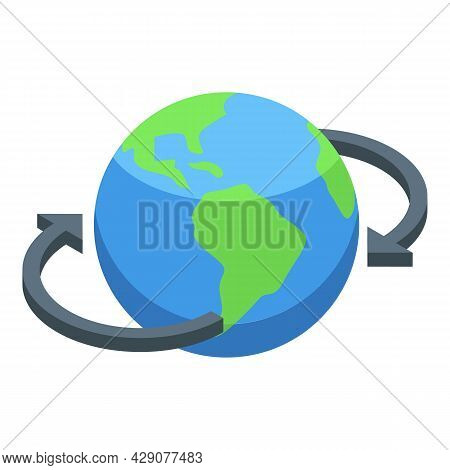Globe Rotation Icon Vector & Photo (Free Trial) | Bigstock