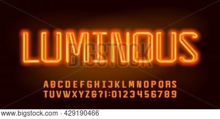 Luminous Alphabet Vector & Photo (Free Trial) | Bigstock