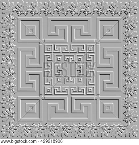 Embossed 3d Floral Vector & Photo (Free Trial) | Bigstock