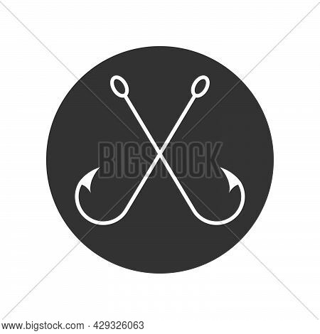 Crossed Fish Hooks Vector & Photo (Free Trial) | Bigstock