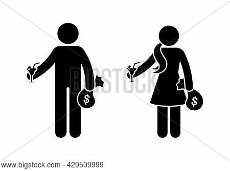 Rich Stick Figure Vector & Photo (Free Trial) | Bigstock