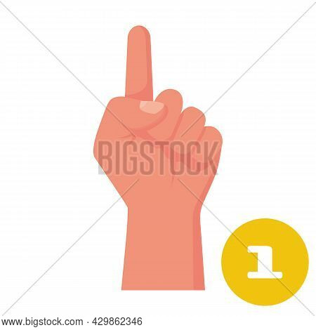 One Finger. 1 2 3 4 5 Vector & Photo (Free Trial) | Bigstock