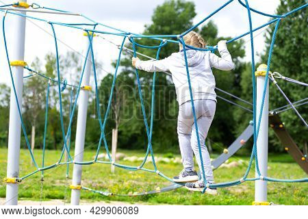 Little Girl Climbing Image & Photo (Free Trial) | Bigstock