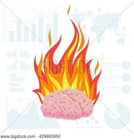 Brain Overheating. Vector & Photo (Free Trial) | Bigstock