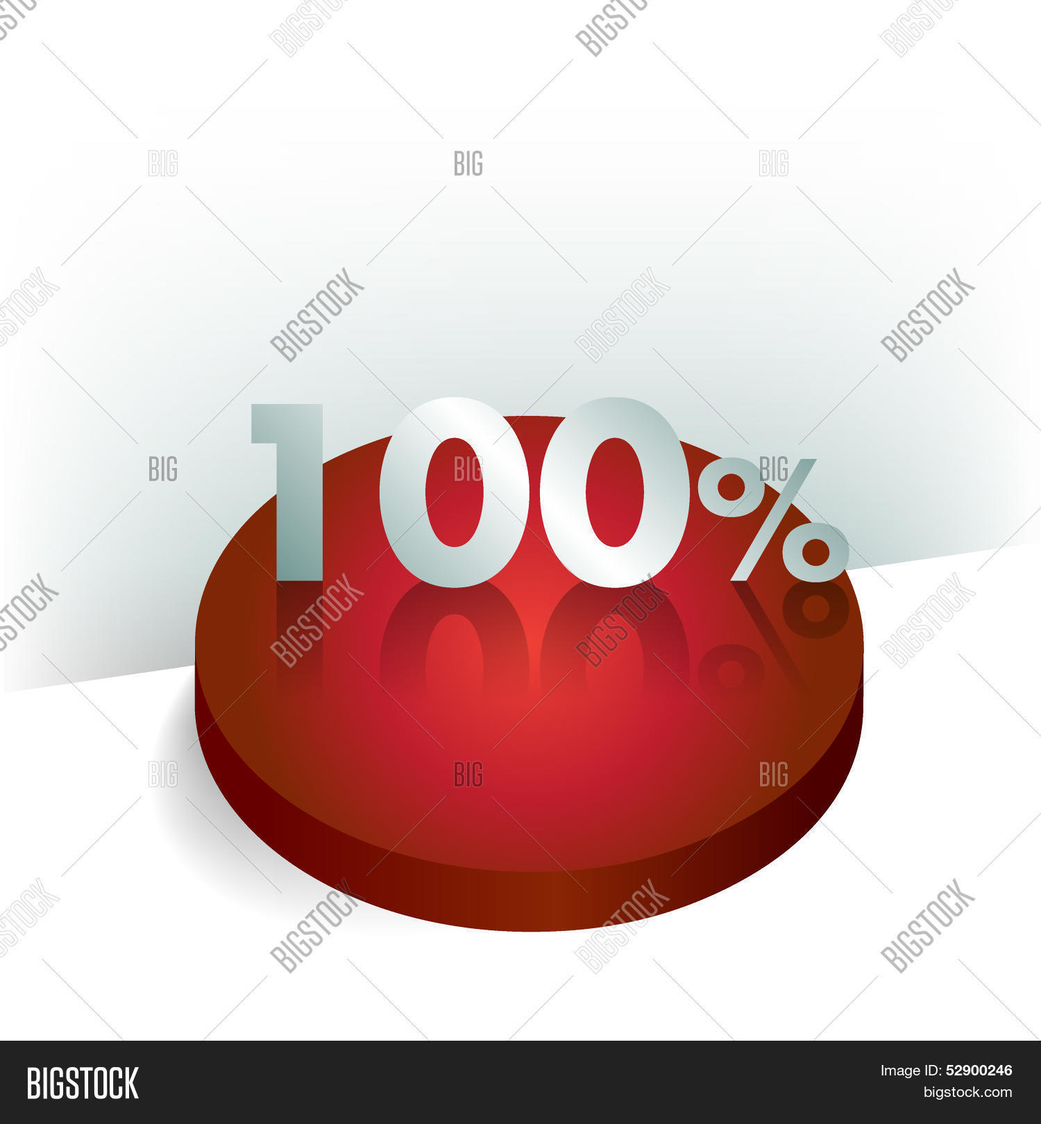 3D Circle Chart. 100 Vector & Photo (Free Trial) | Bigstock