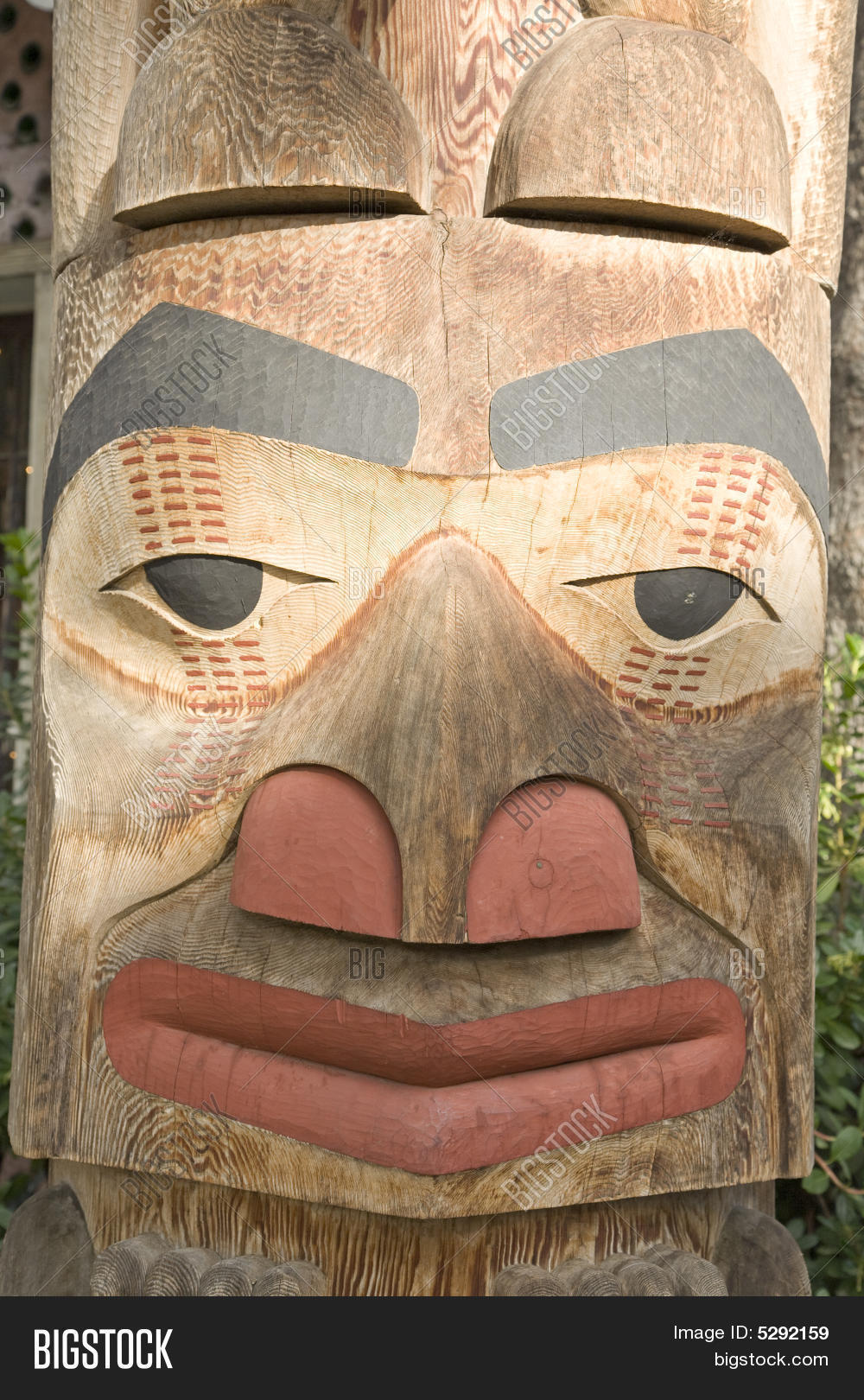 Totem Pole Face Image & Photo (Free Trial) | Bigstock