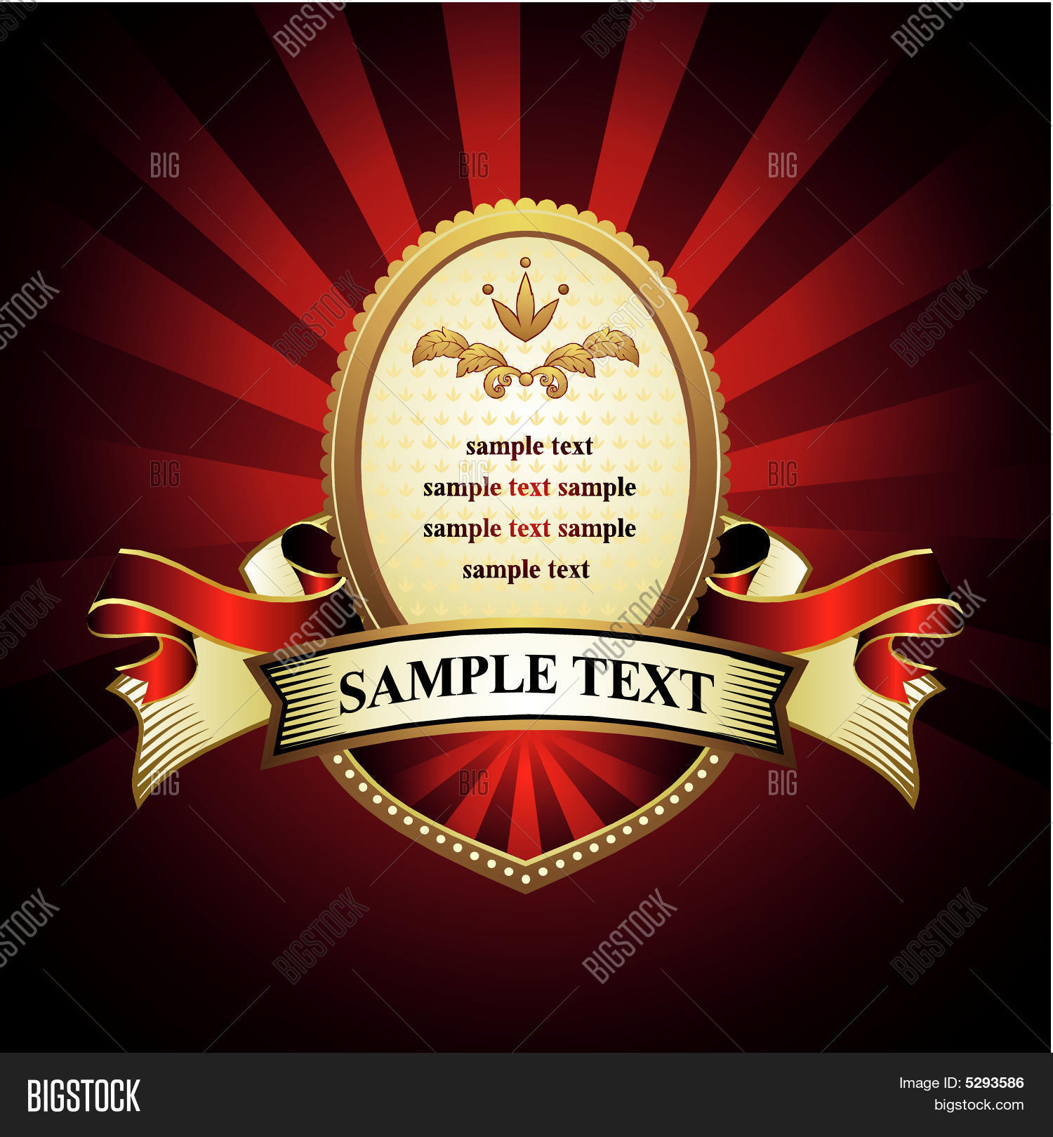 Decorative Vector Red Vector & Photo (Free Trial) | Bigstock