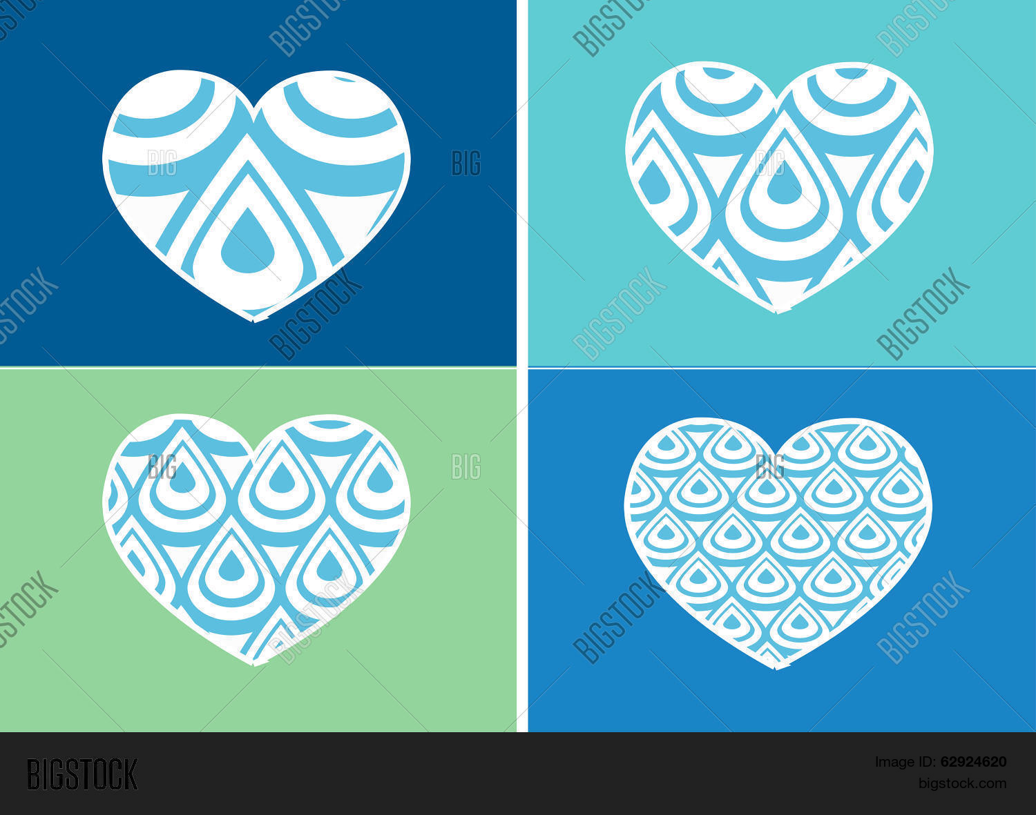 Heart Abstract Icons Vector & Photo (Free Trial) | Bigstock
