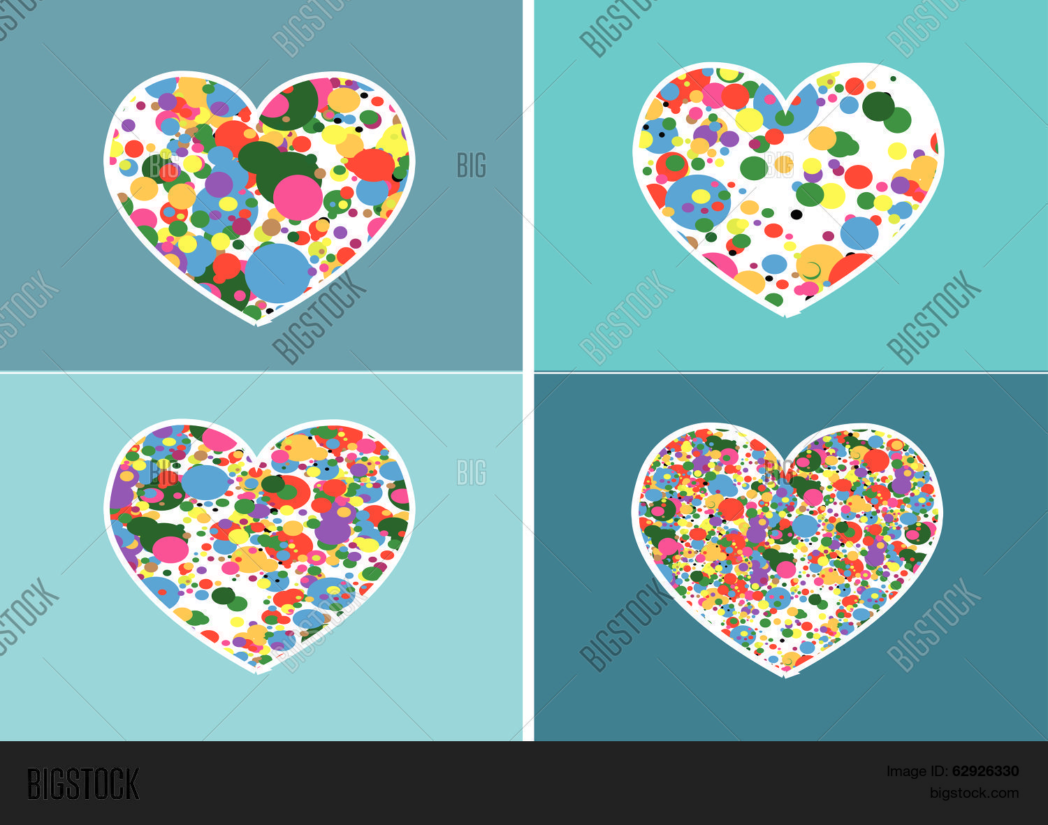 Heart Abstract Icons Vector & Photo (Free Trial) | Bigstock