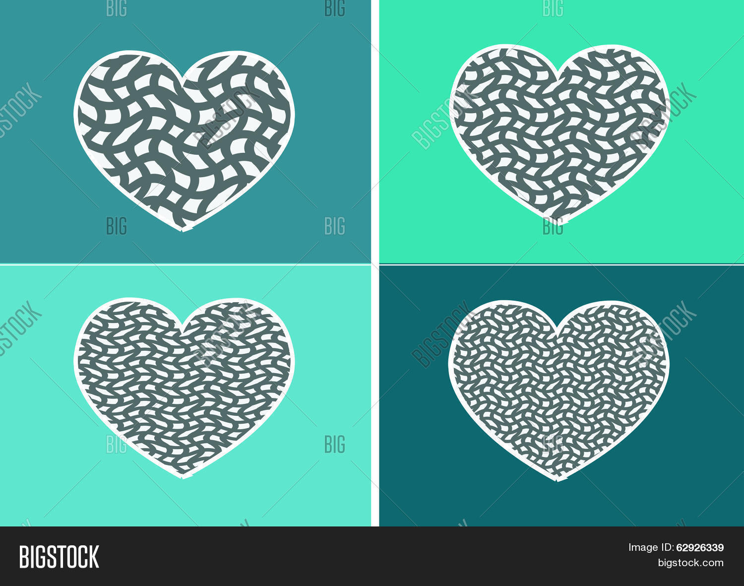 Heart Abstract Icons Vector & Photo (Free Trial) | Bigstock