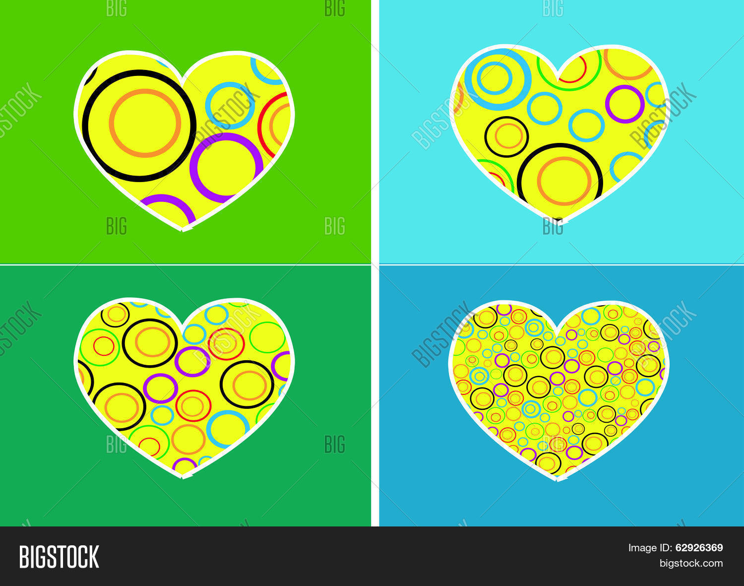 Heart Abstract Icons Vector & Photo (Free Trial) | Bigstock