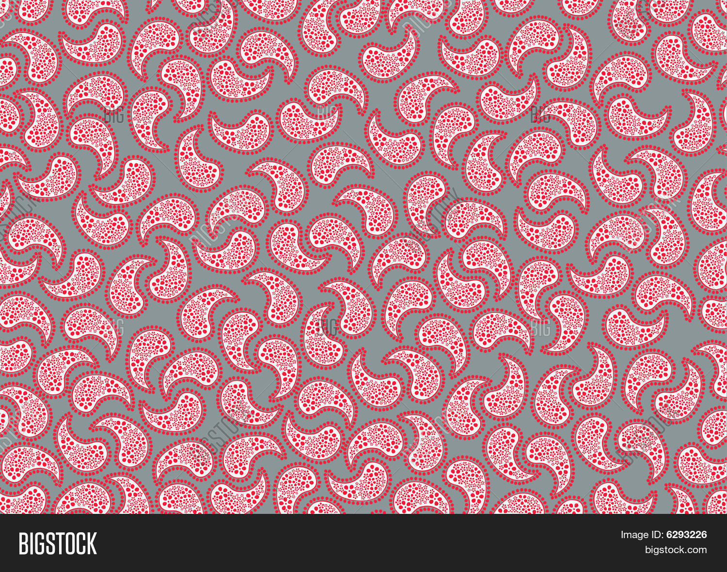 Red Paisley Pattern Image & Photo (Free Trial) | Bigstock