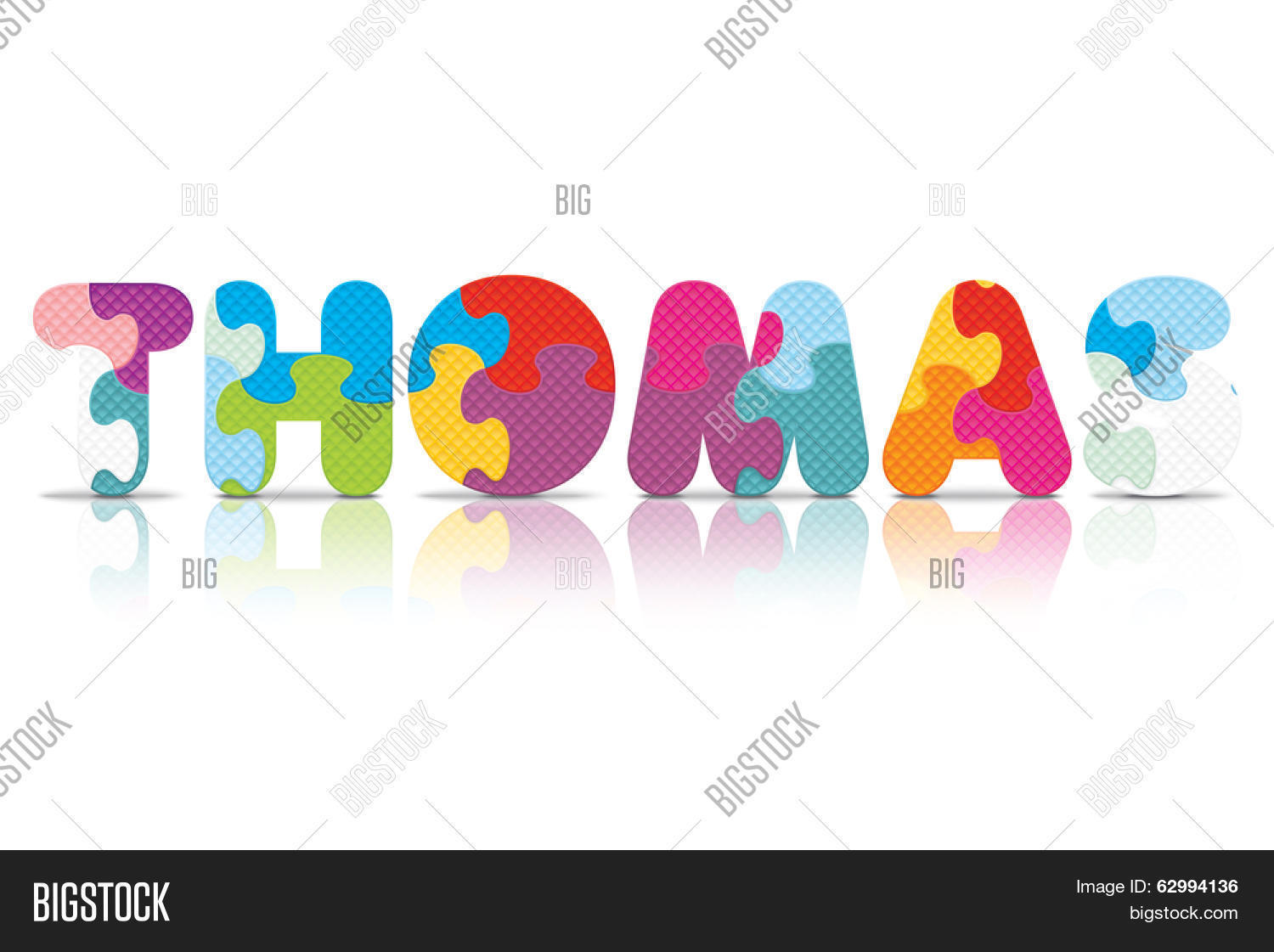 THOMAS Written Vector & Photo (Free Trial) | Bigstock