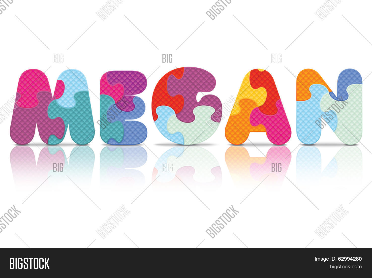 MEGAN Written Vector & Photo (Free Trial) | Bigstock