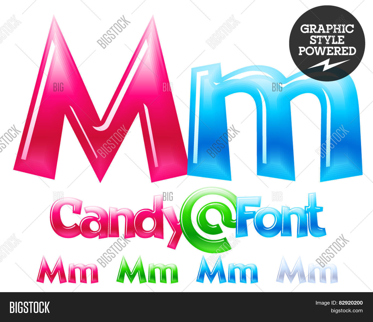 Children's Candy Font Vector & Photo (Free Trial) | Bigstock