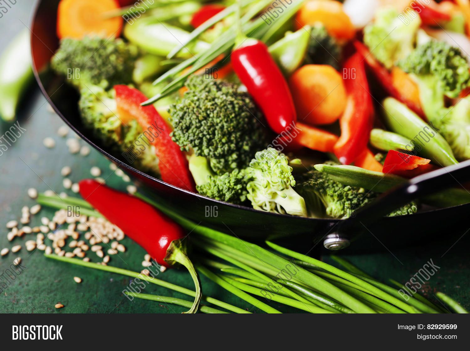 Chinese Cuisine. Wok Image & Photo (Free Trial) | Bigstock