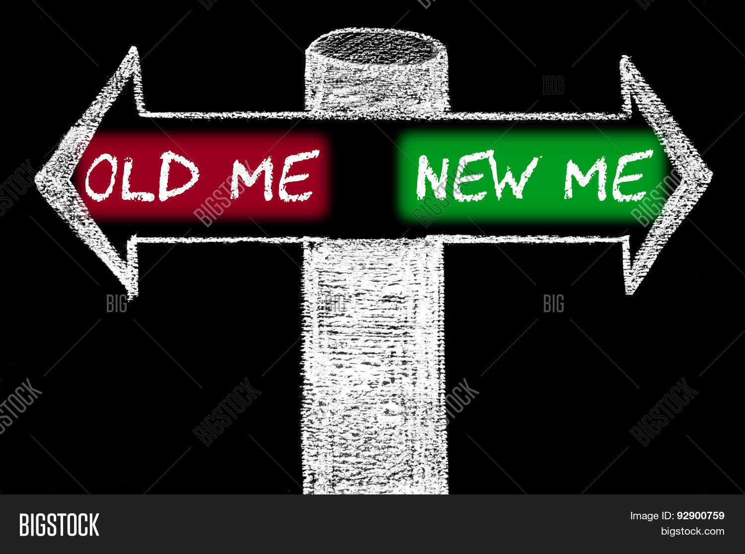 Opposite Arrows Old Me Image & Photo (Free Trial) | Bigstock