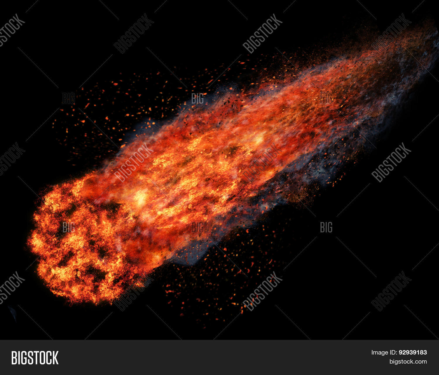 Ball Fire Isolated On Image & Photo (Free Trial) | Bigstock