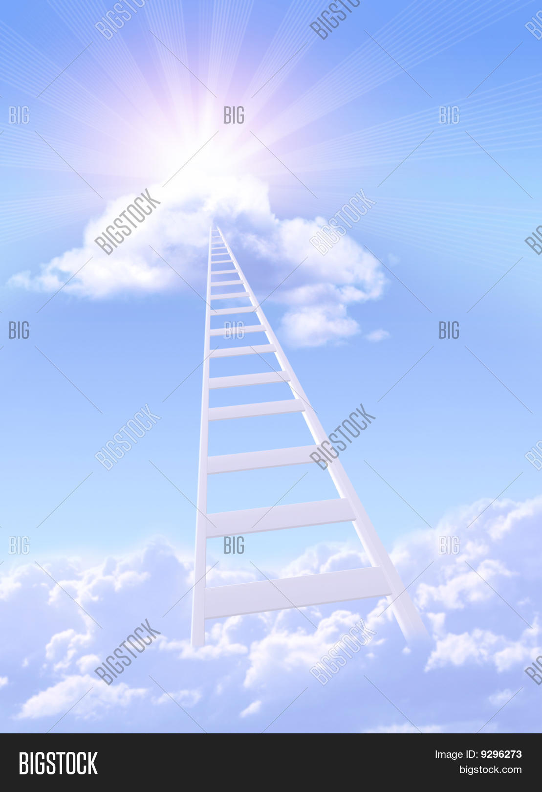 Ladder Sky Image & Photo (Free Trial) | Bigstock