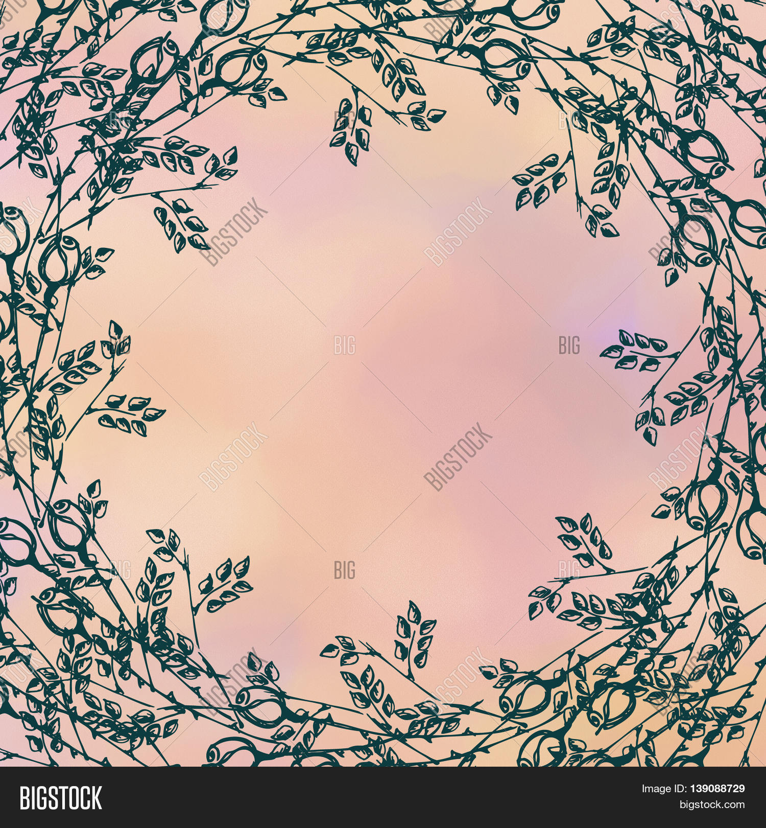 Raster Drawn Floral Image & Photo (Free Trial) | Bigstock