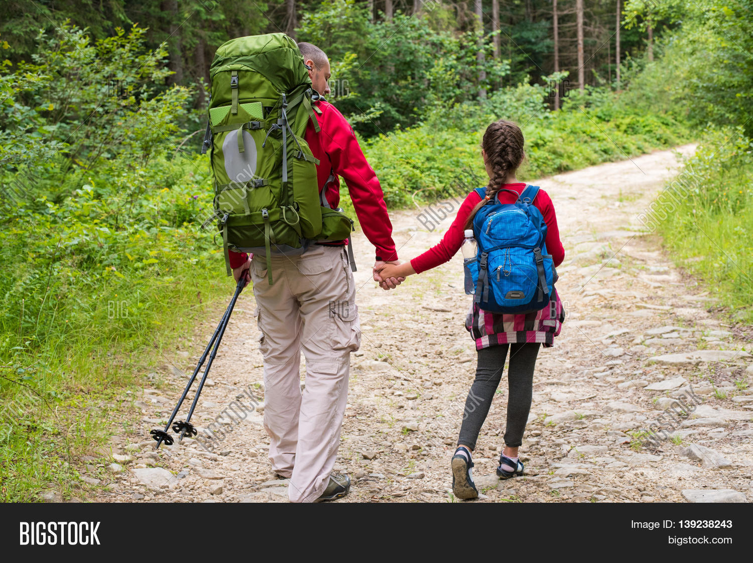 Back View Two Hikers Image & Photo (Free Trial) | Bigstock