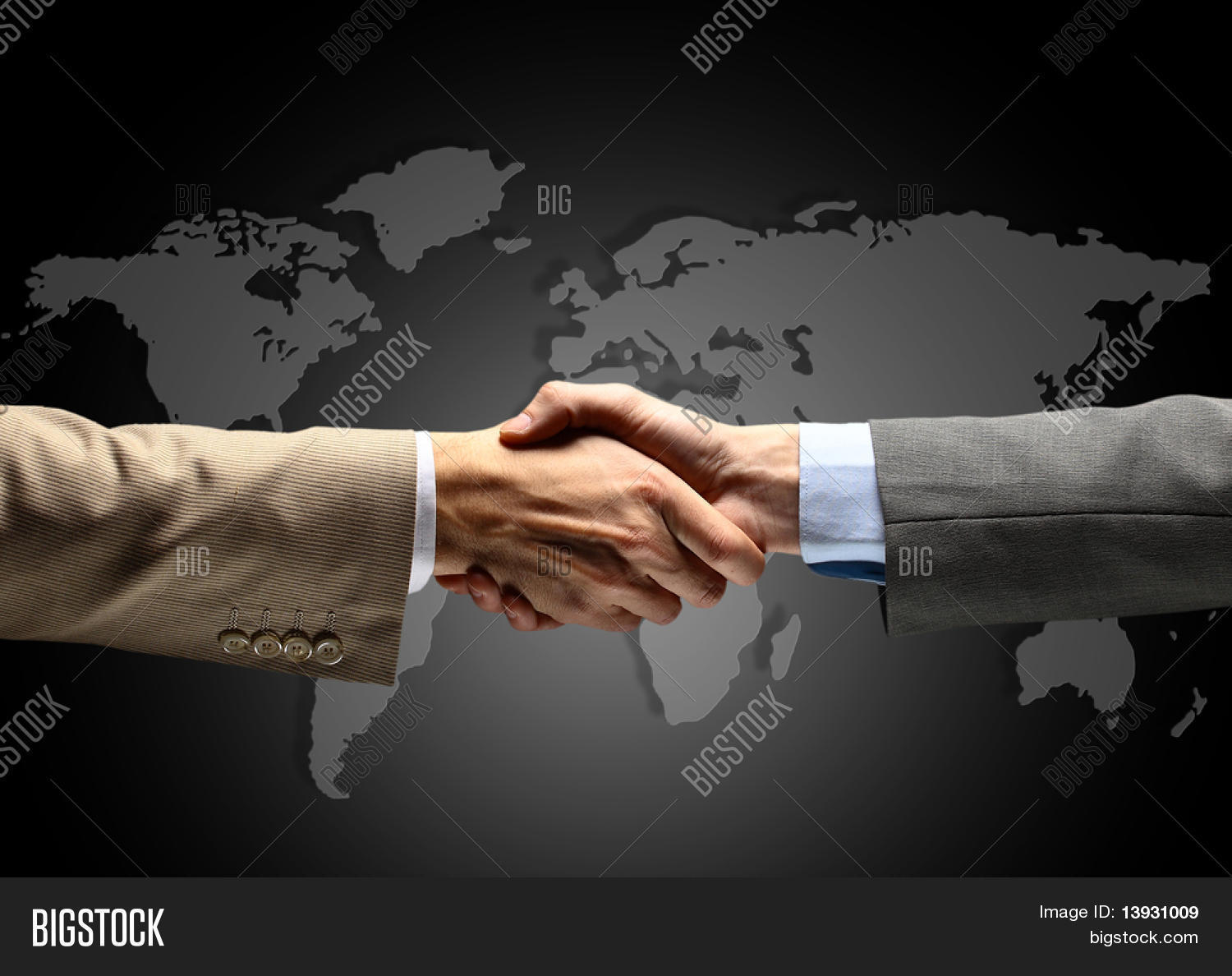 Handshake Map World Image & Photo (Free Trial) | Bigstock