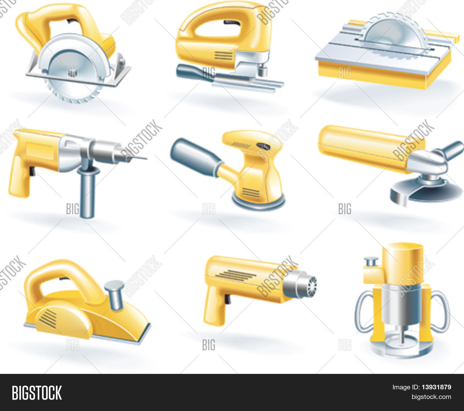 Vector Electric Tools Vector & Photo (Free Trial) | Bigstock