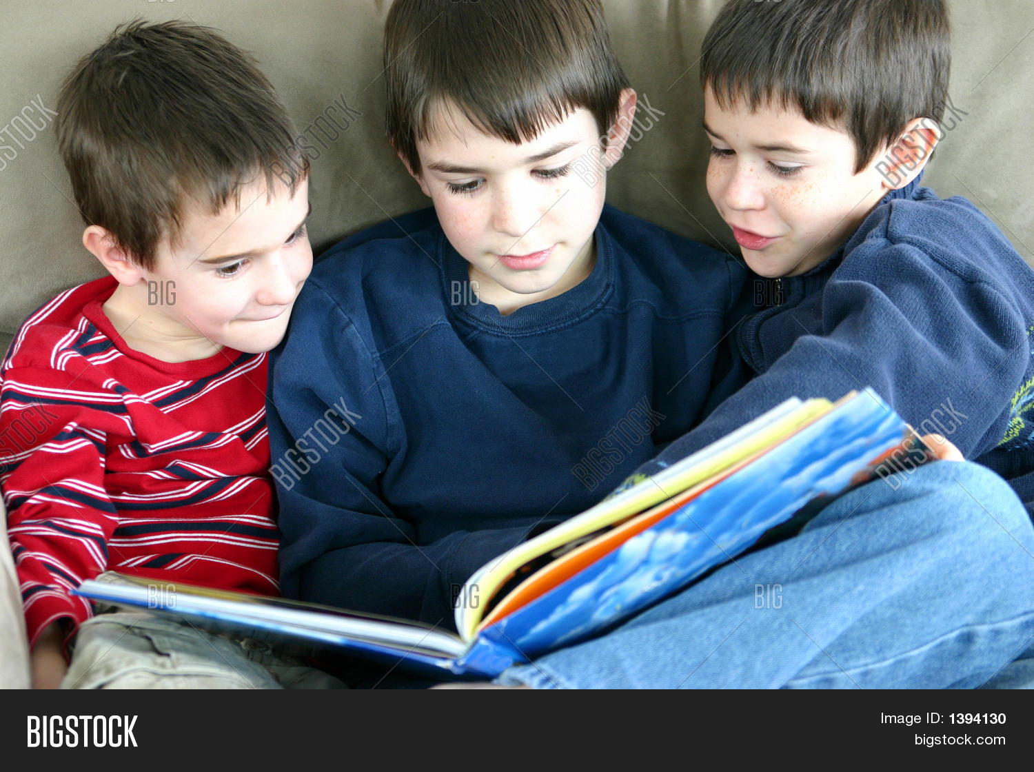 Three Boys Reading Image & Photo (Free Trial) | Bigstock