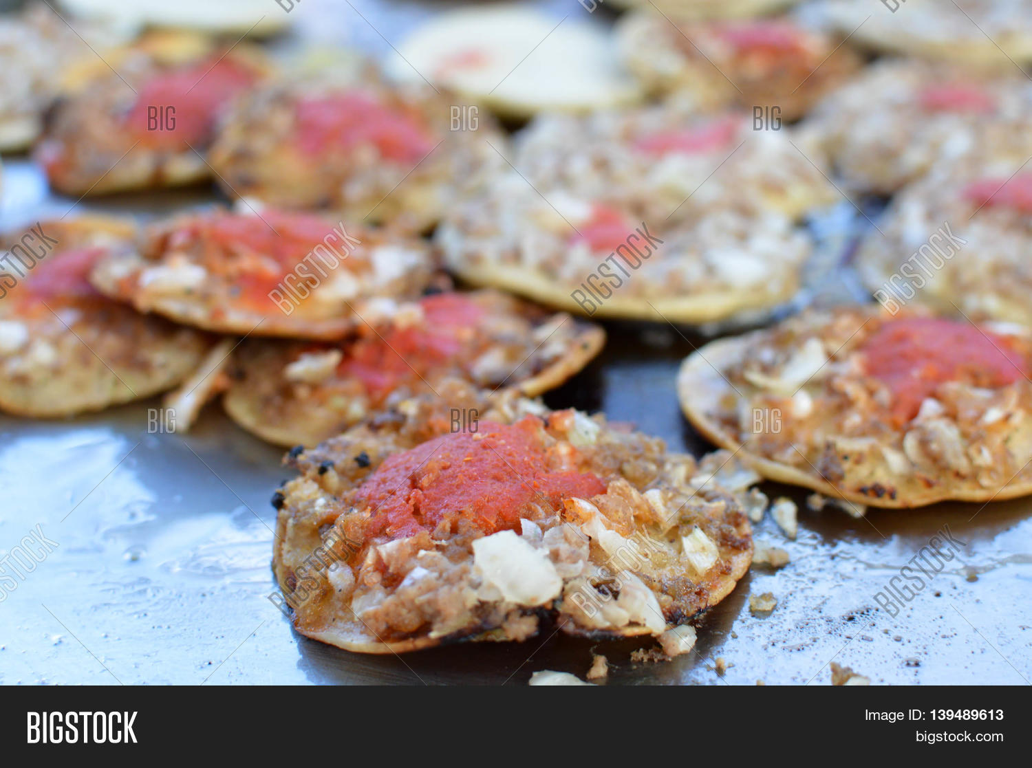 Mini Tostadas Toppings Image & Photo (Free Trial) | Bigstock