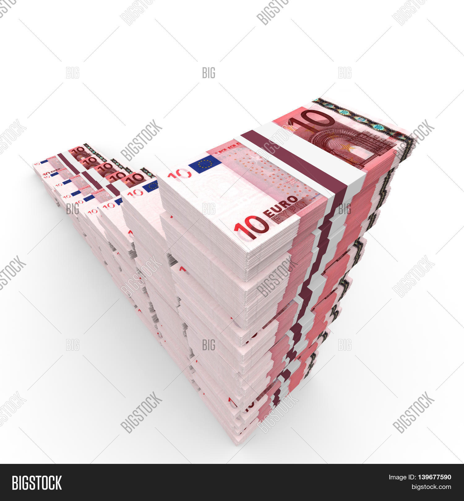 Money Stacks Graph Image & Photo (Free Trial) | Bigstock