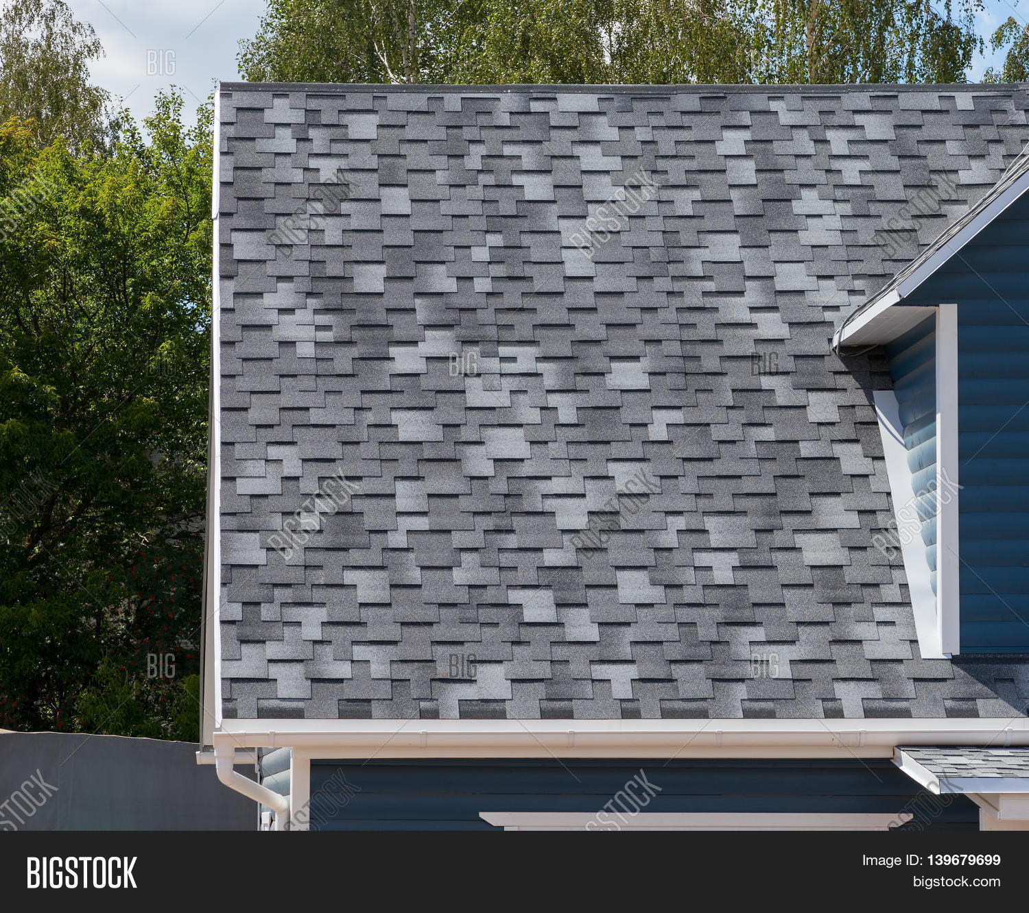 Roof House Lined Gray Image & Photo (Free Trial) | Bigstock