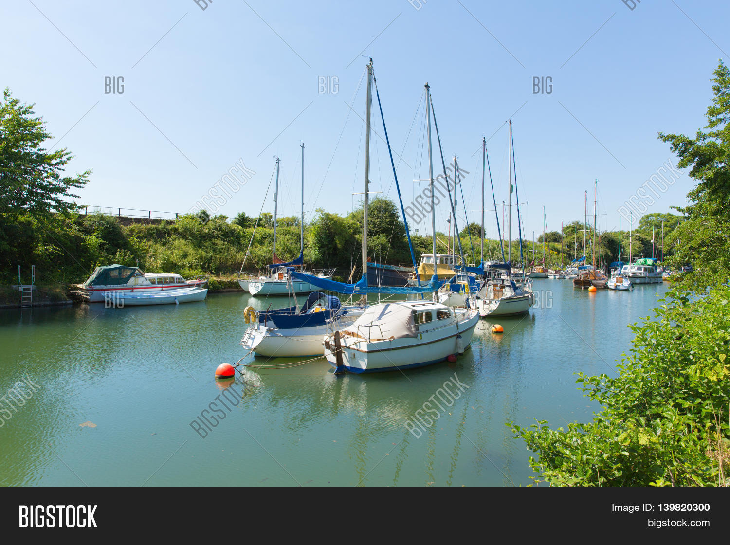 Boats Lydney Harbour Image & Photo (Free Trial) | Bigstock