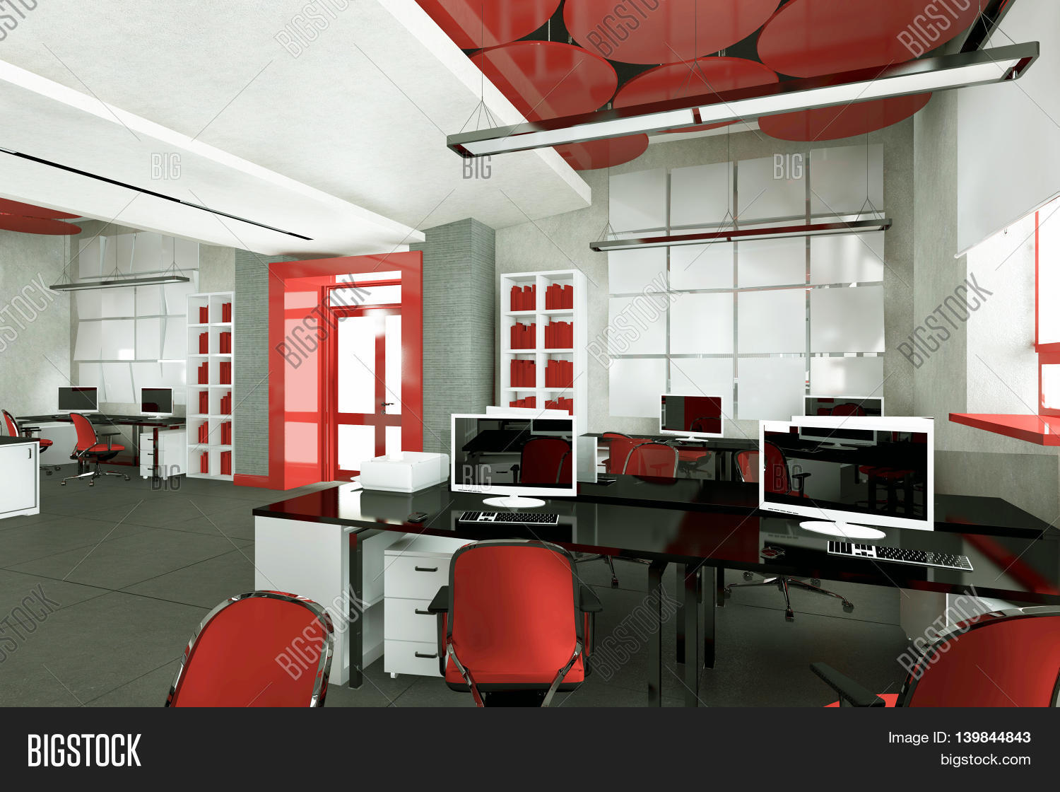 Empty Modern Office Image & Photo (Free Trial) | Bigstock