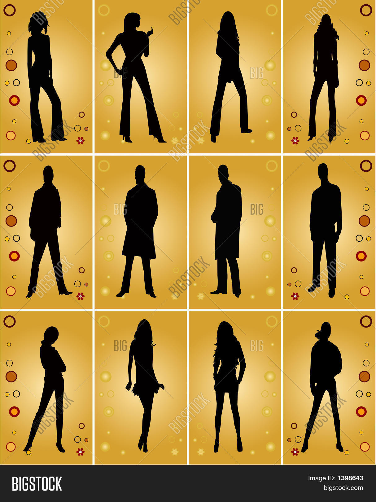 Silhouettes Men Women Vector & Photo (Free Trial) | Bigstock