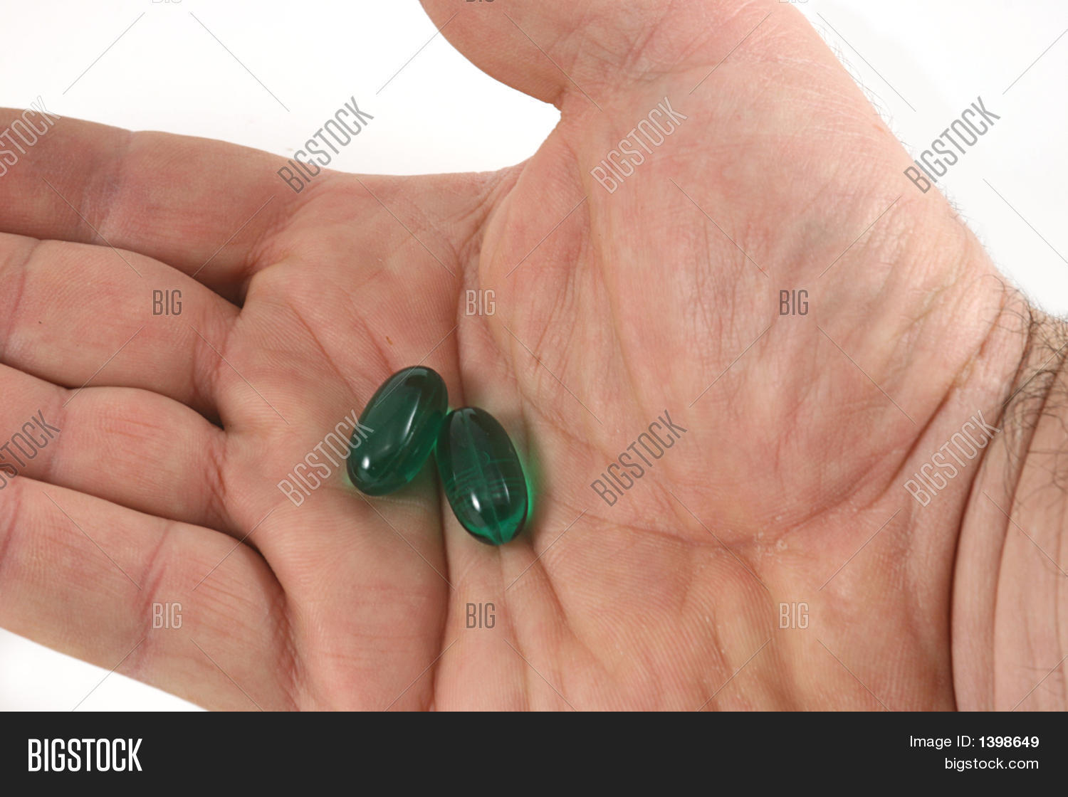Green Gelcaps Mans Image & Photo (Free Trial) | Bigstock