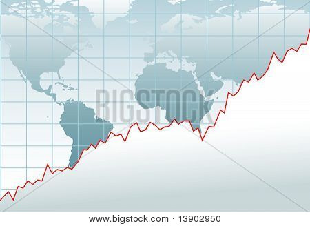Chart Global Economy Vector & Photo (Free Trial) | Bigstock