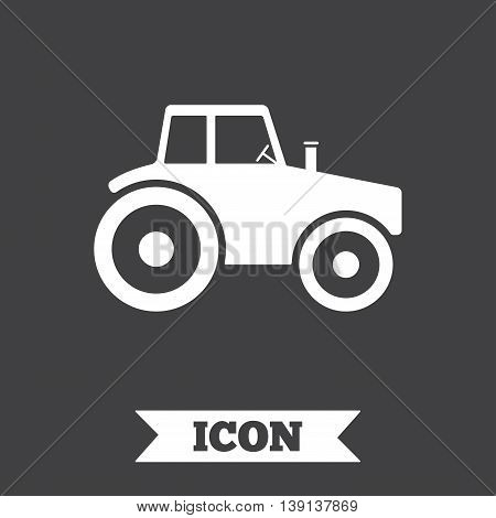 Tractor Sign Icon. Vector & Photo (Free Trial) | Bigstock