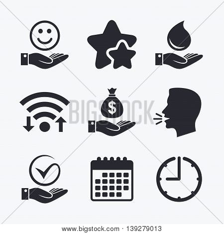 Smile Hand Icon. Vector & Photo (Free Trial) | Bigstock