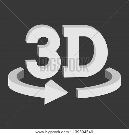3D Rotate Button Sign Vector & Photo (Free Trial) | Bigstock