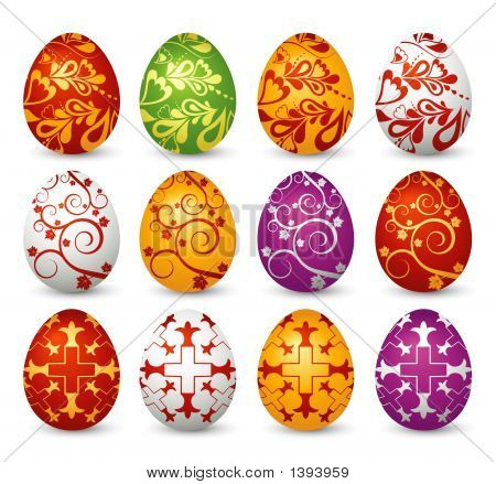 Twelve Easter Eggs Image & Photo (Free Trial) | Bigstock