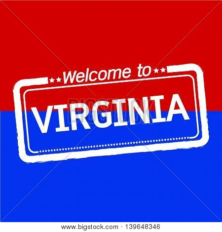 Welcome VIRGINIA US Vector & Photo (Free Trial) | Bigstock