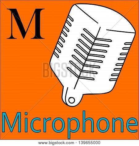 M Letter. Object Vector & Photo (Free Trial) | Bigstock