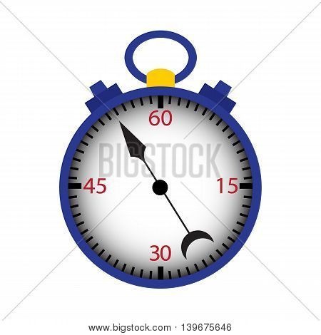 Blue Stopwatch Vector & Photo (Free Trial) | Bigstock