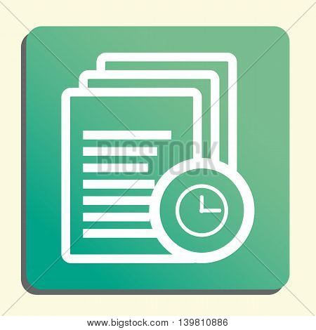 Vector y foto Files Time Icon (prueba gratis) | Bigstock
